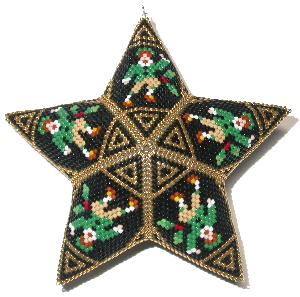 12 Days: Ten Lords Leaping Peyote Star – Deb Moffett-Hall Bead Patterns ...